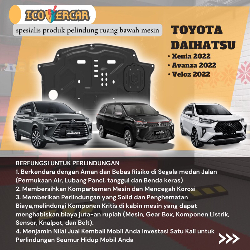 Jual Engine cover pelindung ruang bawah mesin Avanza Veloz Xenia tahun ...