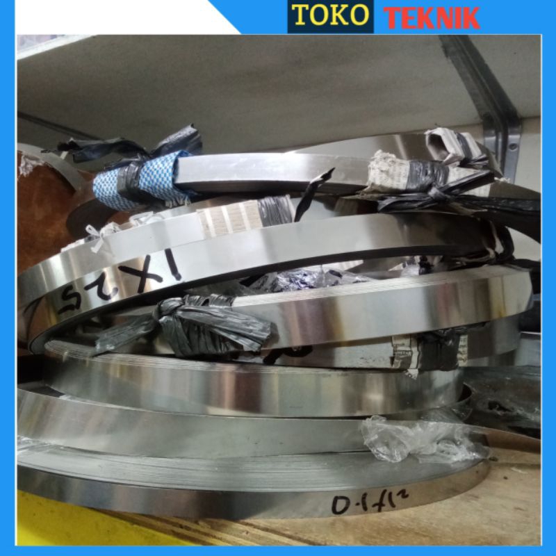 Jual shim plat stainless steel 304 tebal 0,15 x 16mm x 1000mm | Shopee ...