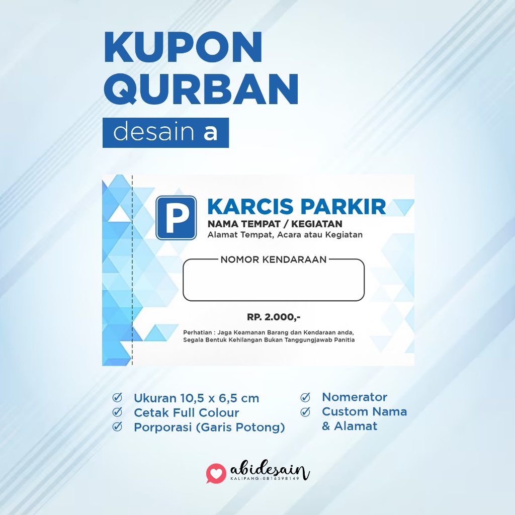 Jual CETAK KARCIS PARKIR - KARCIS - PARKIR ACARA - CUSTOM | Shopee ...