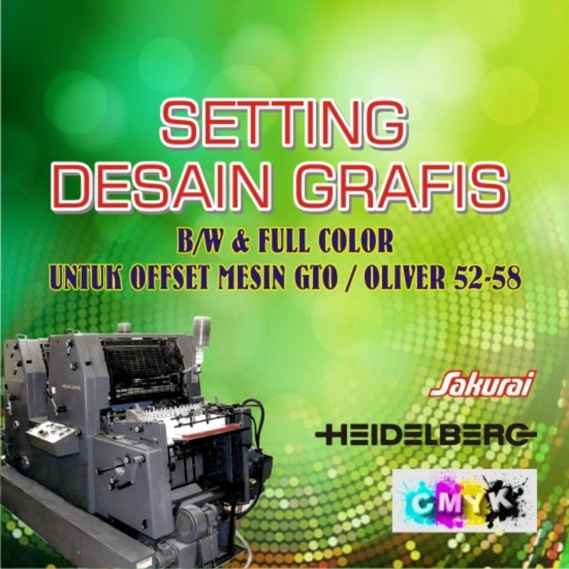 Jual JASA SETING B/W & Full Color ( DESAIN GRAFIS ) untuk mesin offset ...