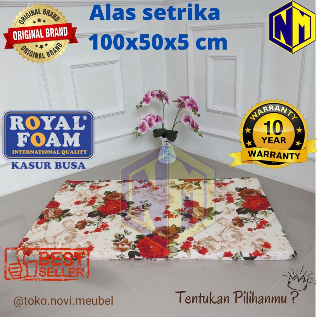 Jual Alas Gosok Busa Hitam Royal 100x50x5 cm, Alas setrika Busa Hitam ...