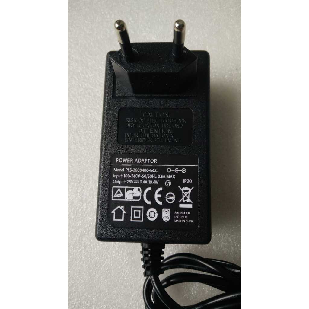 Jual POWER ADAPTOR 26V 0.4A 10.4W Model: PLS-2600400-GCC | Shopee Indonesia