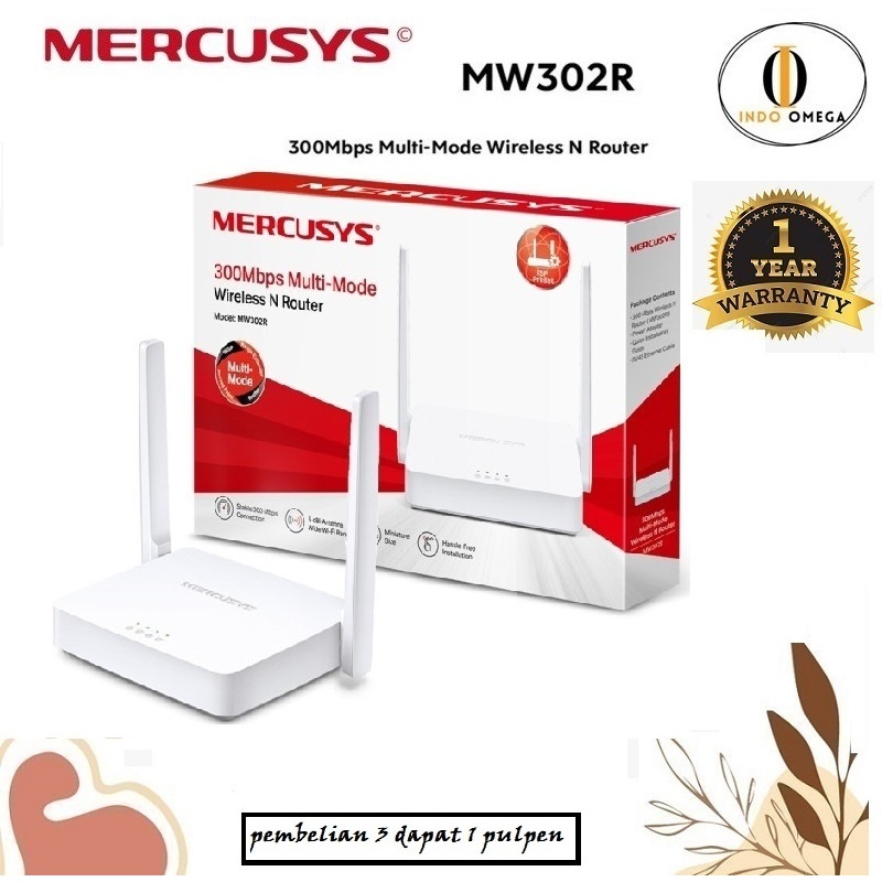 Jual MERCUSYS MW302R 300MBPS WIRELESS N ROUTER MW302R MW 302 R MW302 R ...