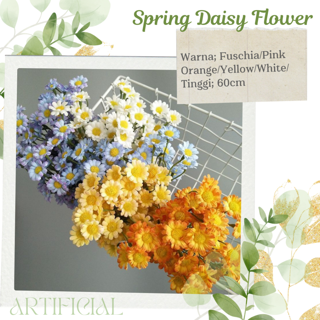 Jual Bunga Artificial Premium Bunga Spring Daisy Flower | Shopee Indonesia