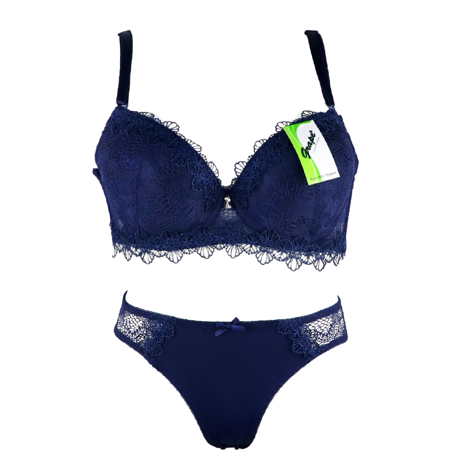 Jual Grape - Bra Cup Besar Setelan Cd Bh Set Pushup Busa Sedang Kawat ...