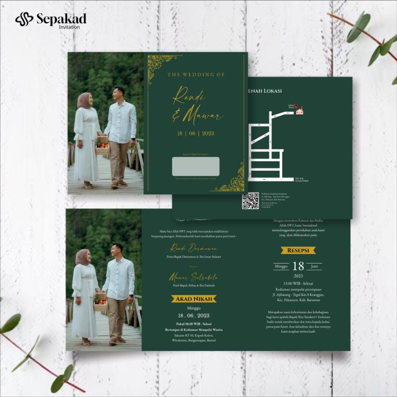 Jual Ivory | Undangan Full Color | 15x20 | Shopee Indonesia