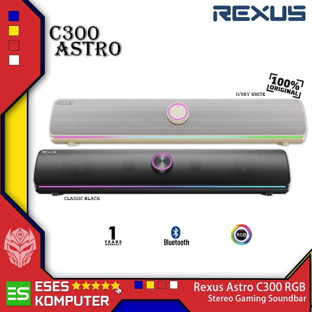 Jual Speaker Rexus ASTRO C300 C-300 Bluetooth RGB | Soundbar Gaming ...