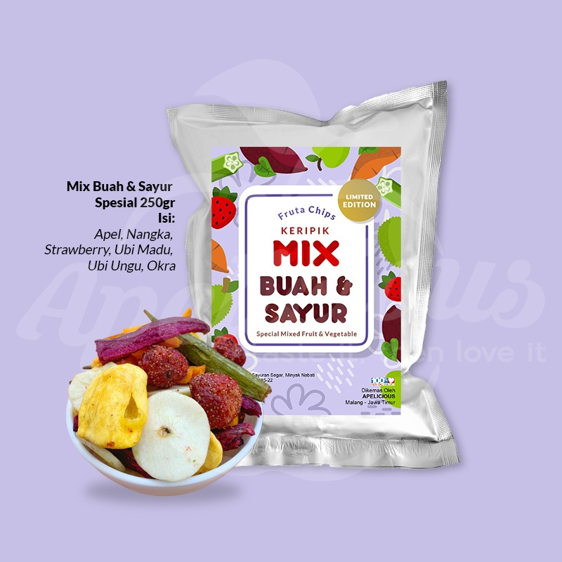 Jual APELICIOUS KERIPIK BUAH MIX 250g (MIX 6 BUAH) / KERIPIK BUAH SAYUR ... Jual APELICIOUS KERIPIK BUAH MIX 250g (MIX 6 BUAH) / KERIPIK BUAH SAYUR ...