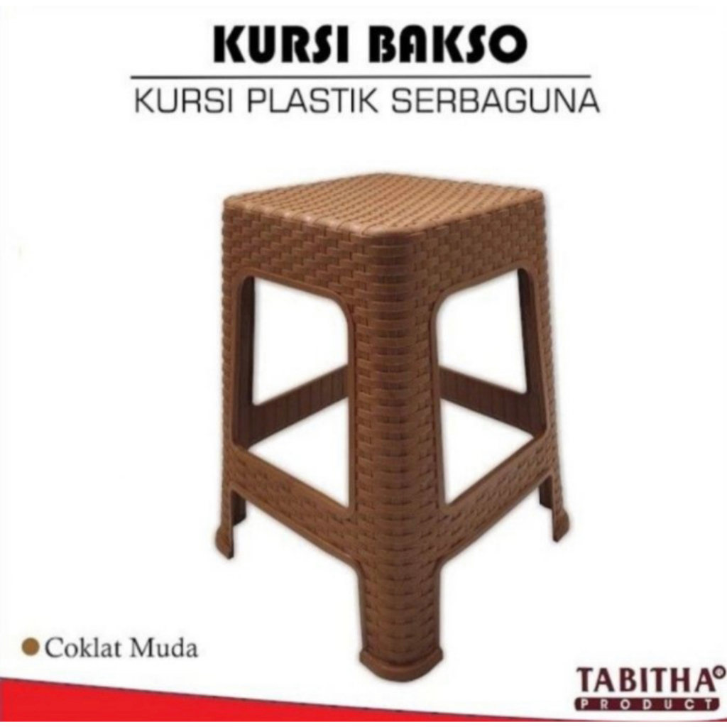 Jual Bangku Bakso Rotan / Kursi Baso Motif Rotan Tebal Tabitha | Shopee ...