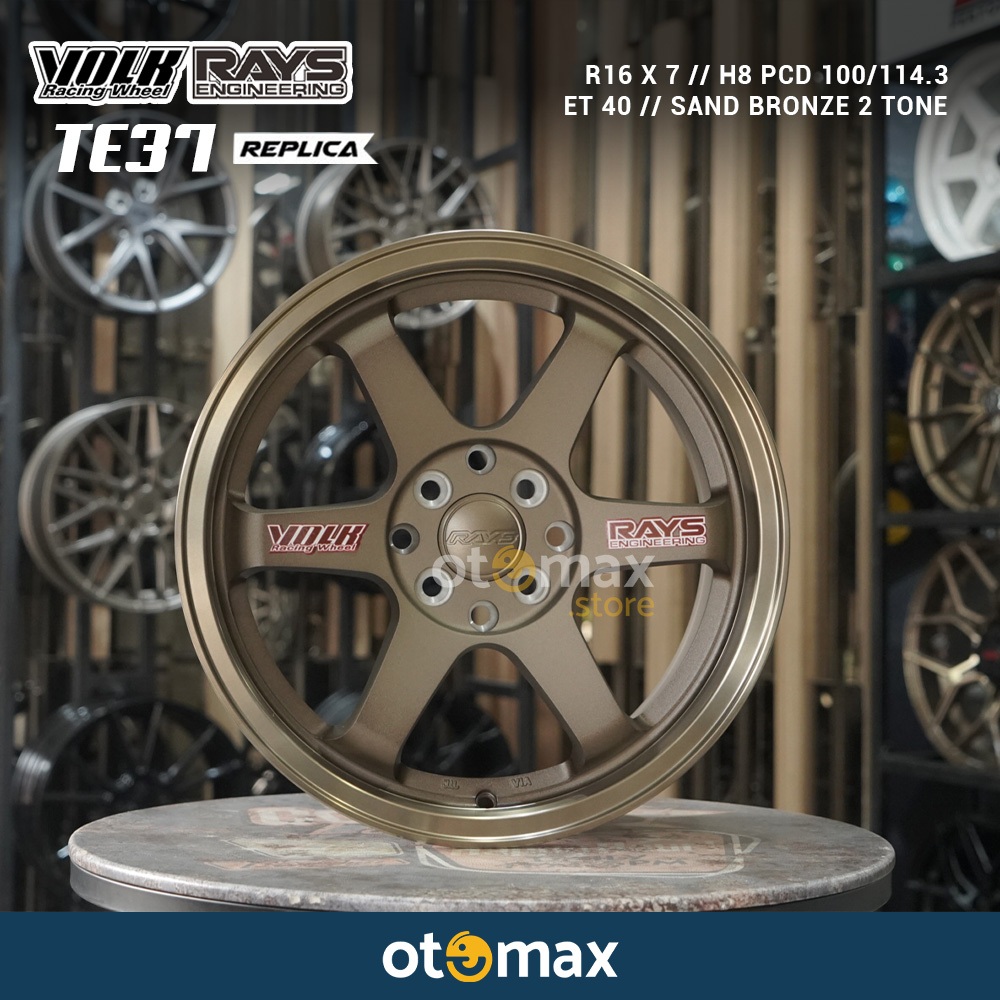 Jual Velg Mobil Volk Rays TE37 JK1083 Ring 16 H8 Sand Bronze | Shopee Indonesia