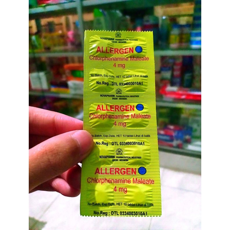 Jual AllergenTABLET (obat gatal,alergi makanan/cuaca,biduran) | Shopee ...