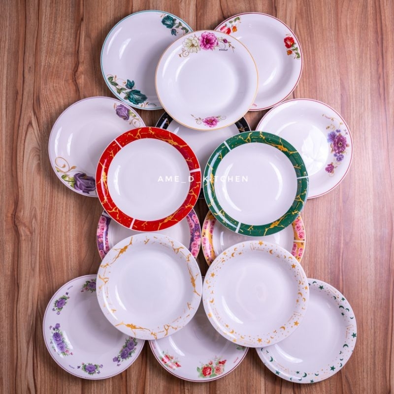 Jual Aneka Piring makan keramik omega 9.25"/Piring hias/Piring cantik ...