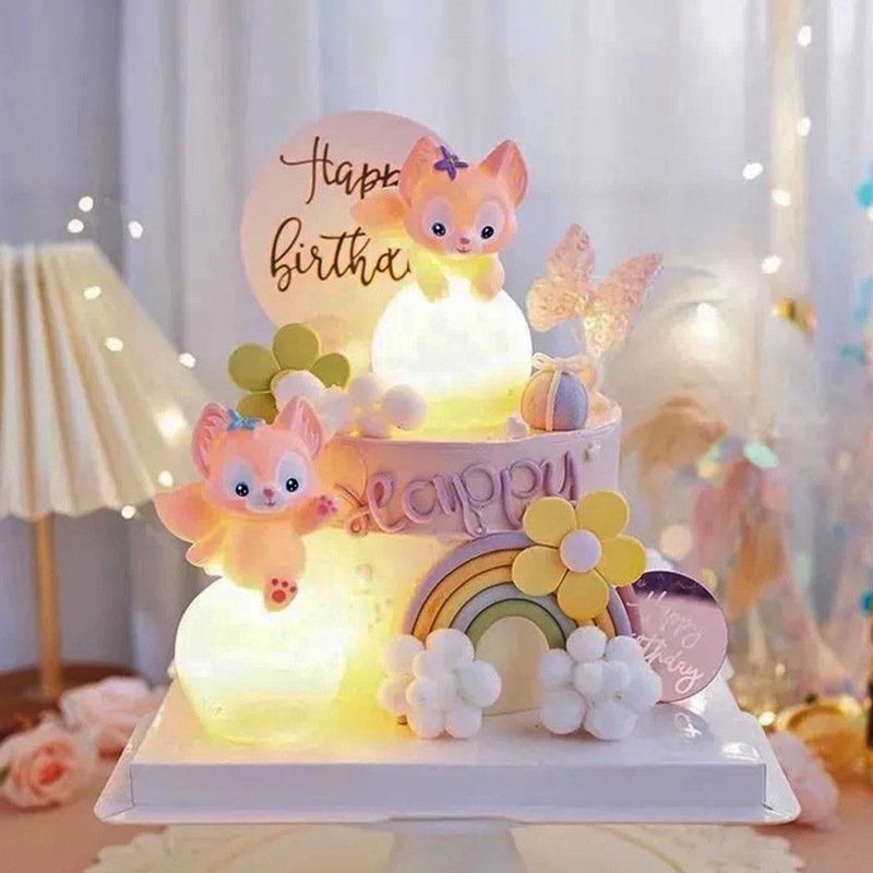 Jual Cake Topper Linabell Pink LED / Hiasan Kue Tema Linabell ...