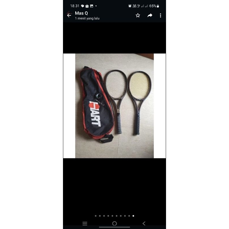 Jual 2 raket dan tas bola raket tennis yonex second rx31 dan rx37 ...
