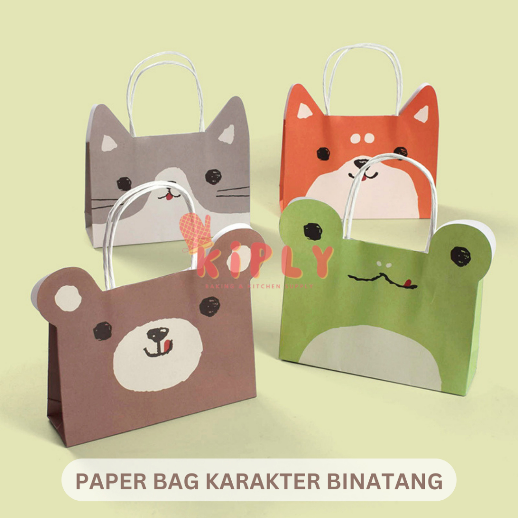 Jual Paper Bag Karakter Binatang/Paper Bag Happy Brithday/Kado Ulang ...