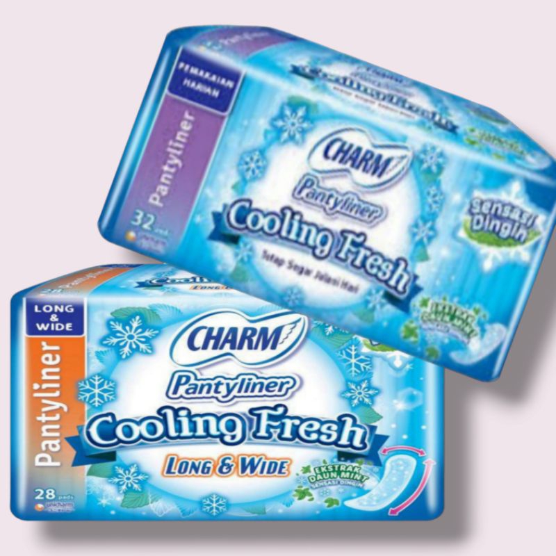Jual PANTYLINER CHARM COOLING FRESH 32 PADS | Shopee Indonesia