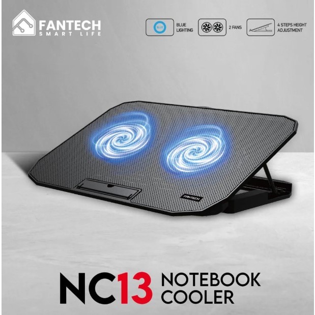 Jual Fantech NC13 / NC-13 Notebook Cooler 2 Fan Blue LED - NC-13 | Shopee Indonesia