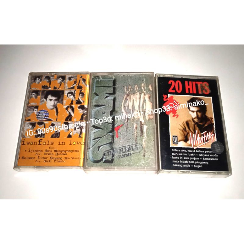 Jual Bundle 3 kaset IWAN FALS SWAMI kompilasi the best of 20 hits no 1 in love | Shopee Indonesia
