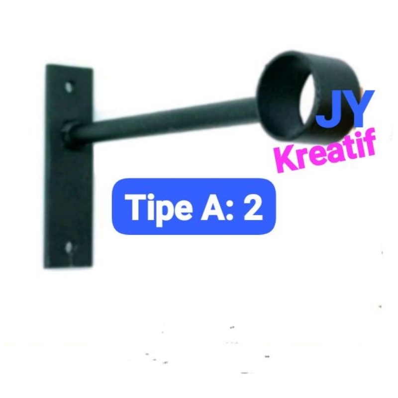 Jual Bracket besi jemuran gantungan baju pakaian tempel dinding besi ...