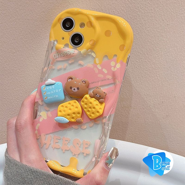 Jual SS865 SOFTCASE SILIKON 3D CUTE CHESSE BEAR LANYARD STRAP FOR ...