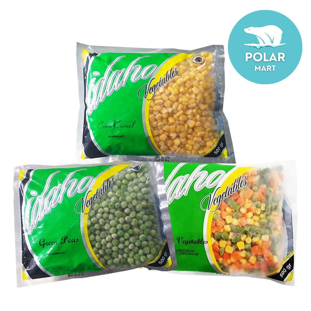 Jual Idaho Mix Vegetables, Green Peas & Corn Cernel 500 Gram (FROZEN ...