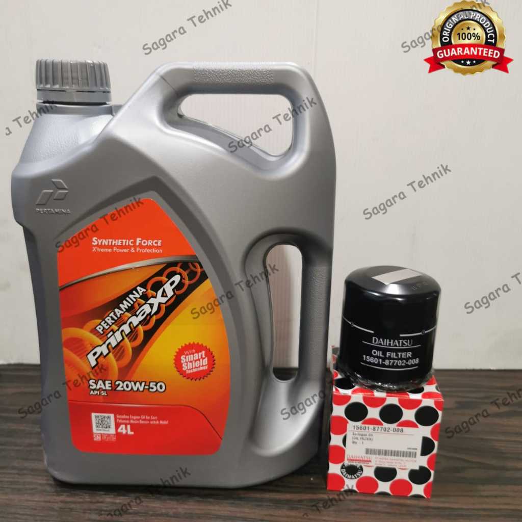 Jual PAKET OLI + FILTER OLI PERTAMINA XP 4LITER 20W-50 AVANZA XENIA ...