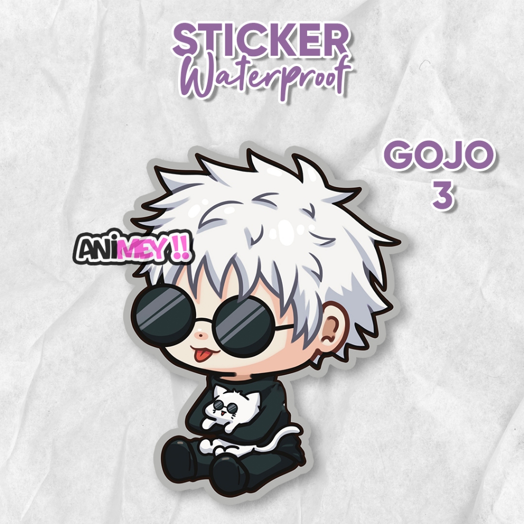 Jual Stiker Gojo Satoru Chibi / Sticker Anime Waterproof / Jujutsu ...