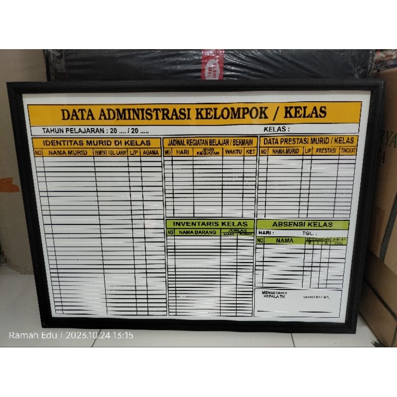 Jual PAPAN DATA ADMINISTRASI KELOMPOK/KELAS | Shopee Indonesia