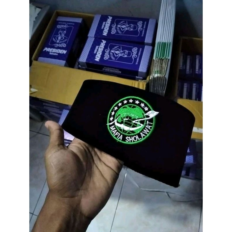 Jual PECI SONGKOK Kopyah MAFIA SHOLAWAT TINGGI 9CM ANTI AIR | Shopee ...