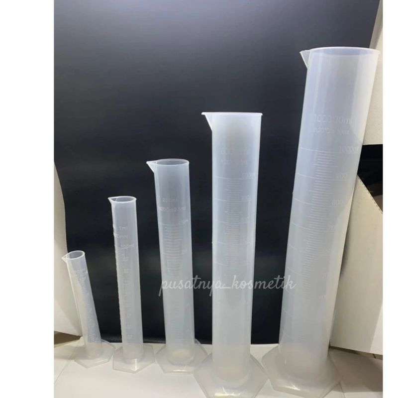 Jual gelas ukur tabung Plastik Ukuran 10/25/50/100/250ml Untuk ...