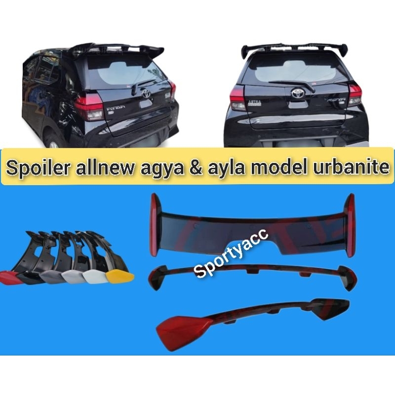 Jual spoiler allnew agya dan ayla 2023 model urbanite khusus yg sudah ...