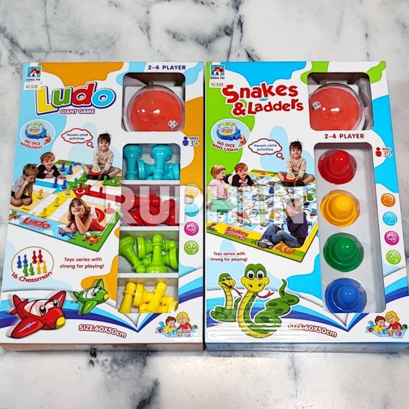 Jual Ular Tangga & Ludo Jumbo Besar dengan Light Dice Spinner Mesin ...