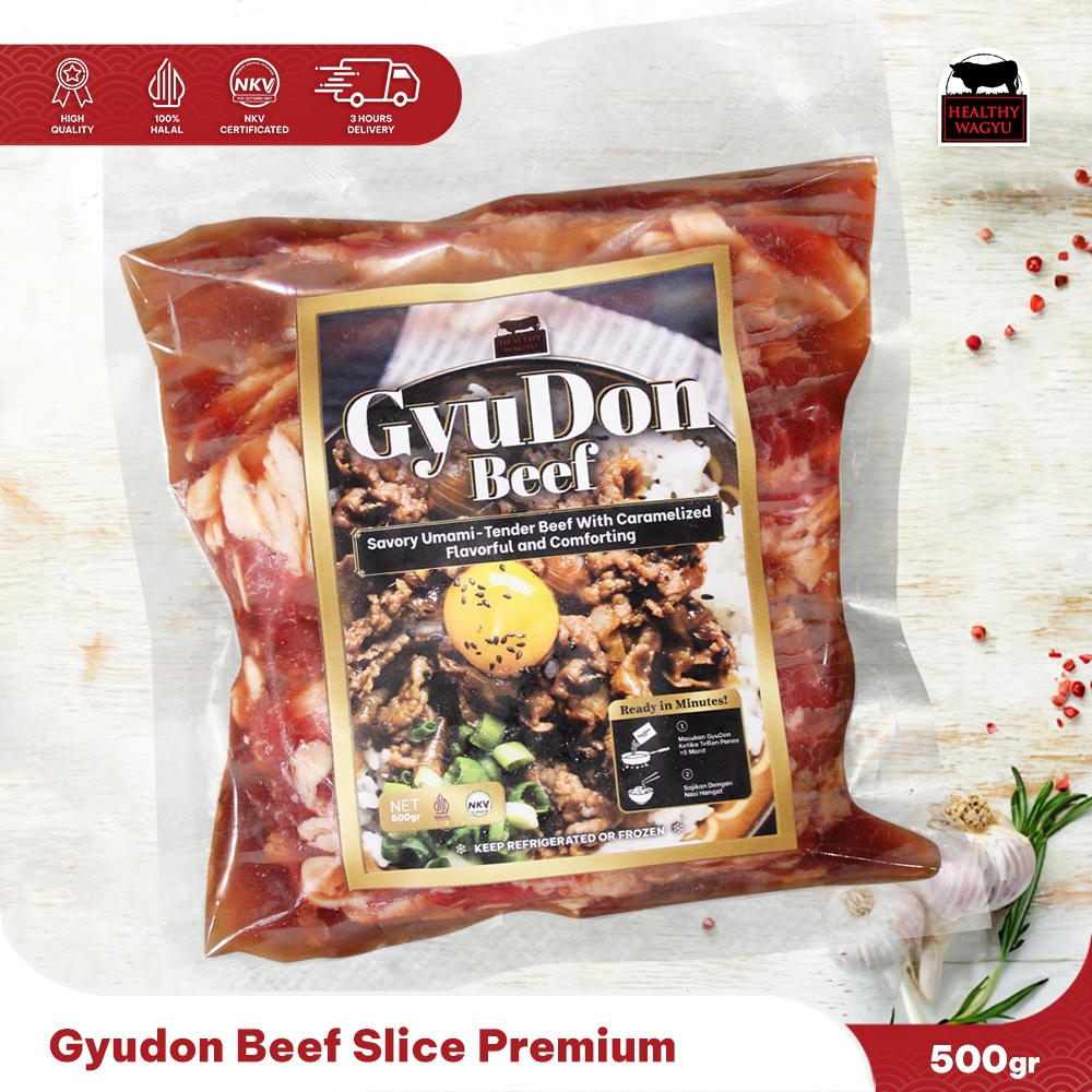 Jual Gyudon Beef 500 Gram Healthy wagyu | Shopee Indonesia