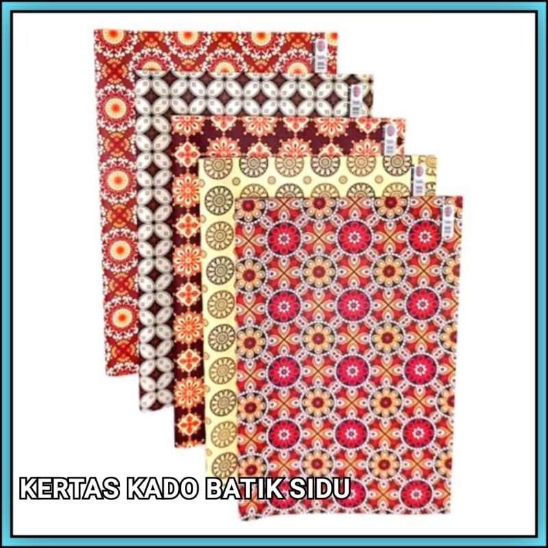 Jual Kertas Kado Batik Sidu / Kiky Isi 20 Lembar | Shopee Indonesia