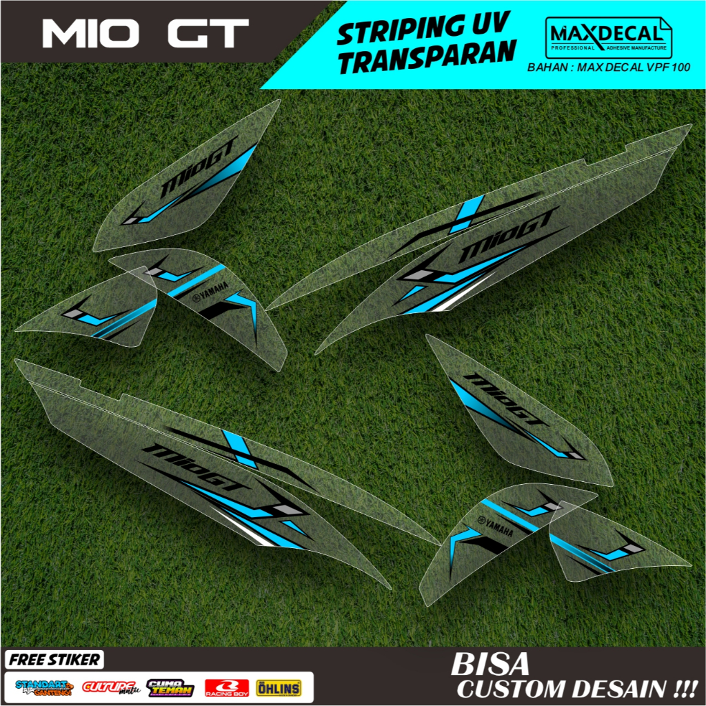 Jual STRIPING TRANSPARAN MIO GT FACELIFT LIS STIKER UV ALL NEW MIO GT ...