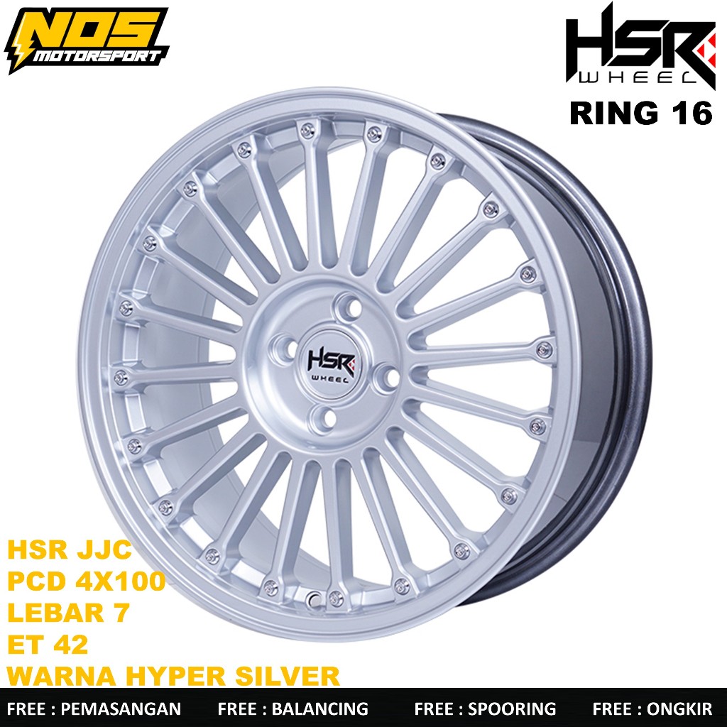 Jual Velg Mobil Freed, Avega, Jazz, Yaris Ring 16 HSR JJC Lebar 7 R16 | Shopee Indonesia