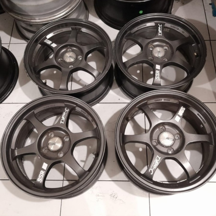 Jual Velg Mobil Bekas SSR Type-c Ring 16 Lebar 7 Pcd 4x100 ET38 Grey | Shopee Indonesia