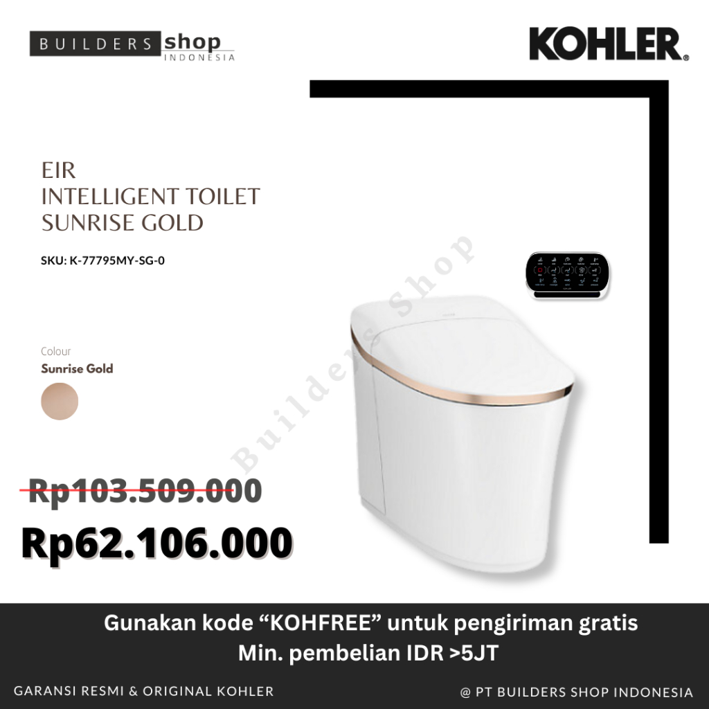 Jual KOHLER EIR INTELLIGENT TOILET - SUNRISE GOLD | Shopee Indonesia