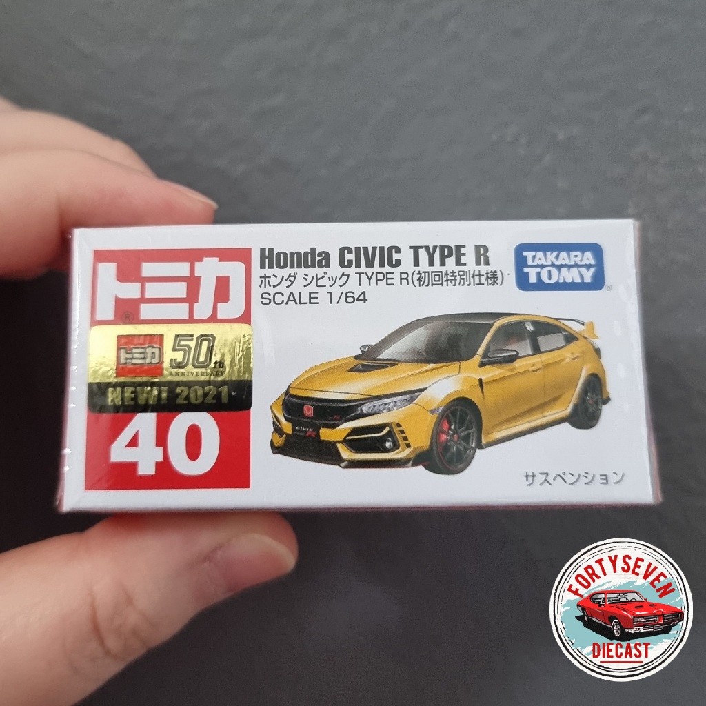 Jual Tomica Honda Civic Type R No. 40 (2021 Sticker) Special Color ...