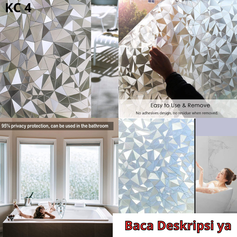 Jual STICKER STIKER KACA HOLOGRAM DIAMOND SUNBLAST KACA STICKER SETIKER ...