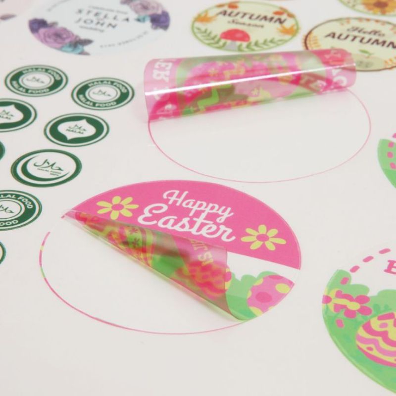 Jual sticker transparan bulat 5cm | Shopee Indonesia