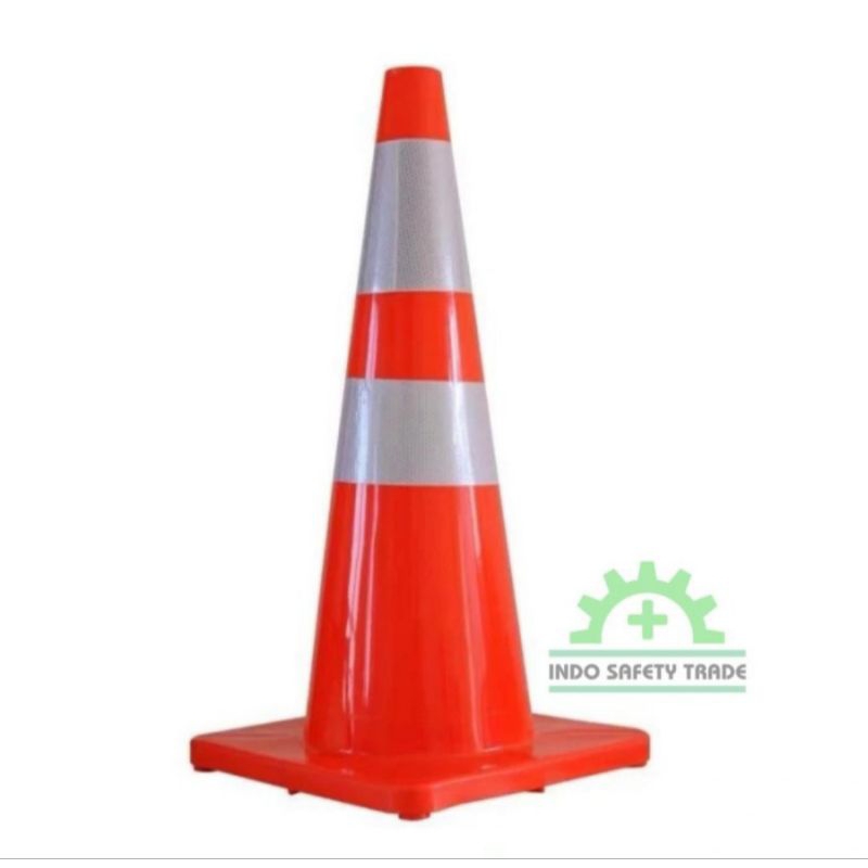 Jual Traffic Cone 70cm Kerucut Lalu Lintas Jalan Pembatas Area Barikade | Shopee Indonesia