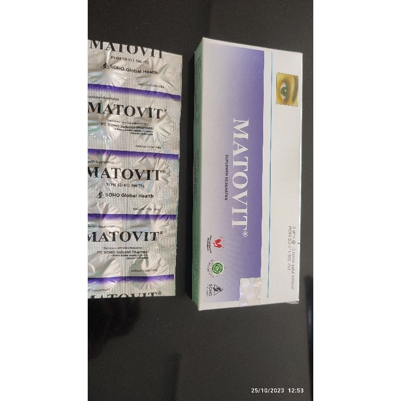 Jual MATOVIT, VITAMIN MATA MATOVIT | Shopee Indonesia
