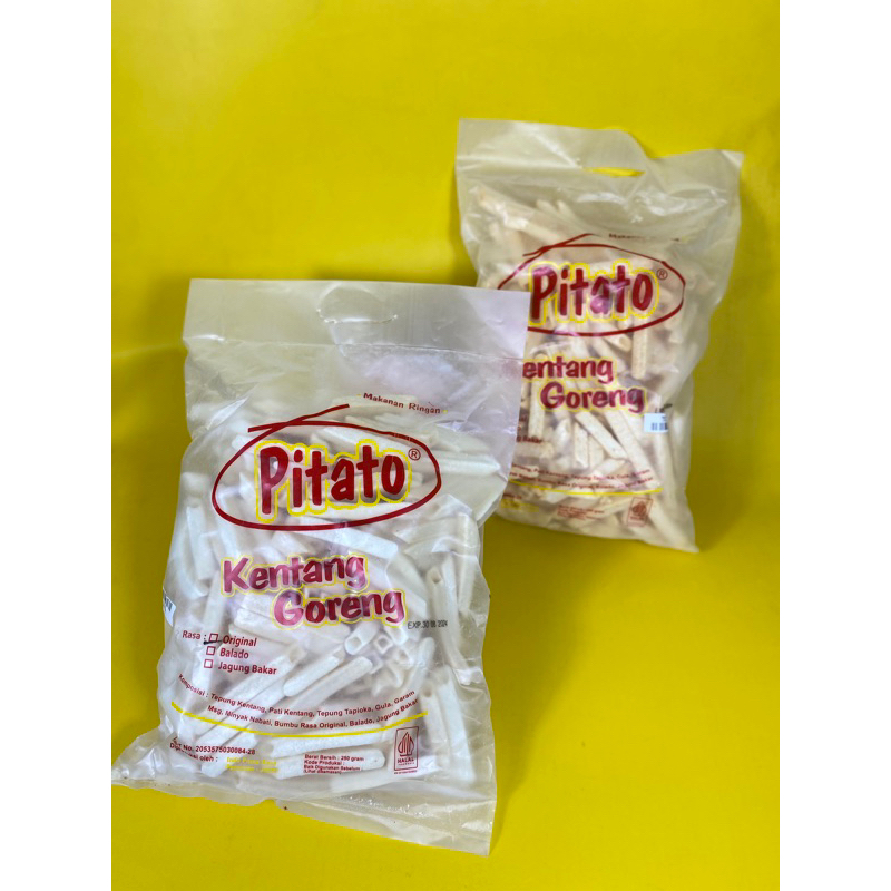 Jual Pitato Kentang Goreng 250g | Kentang Goreng Kiloan | Mkanan Ringan ...