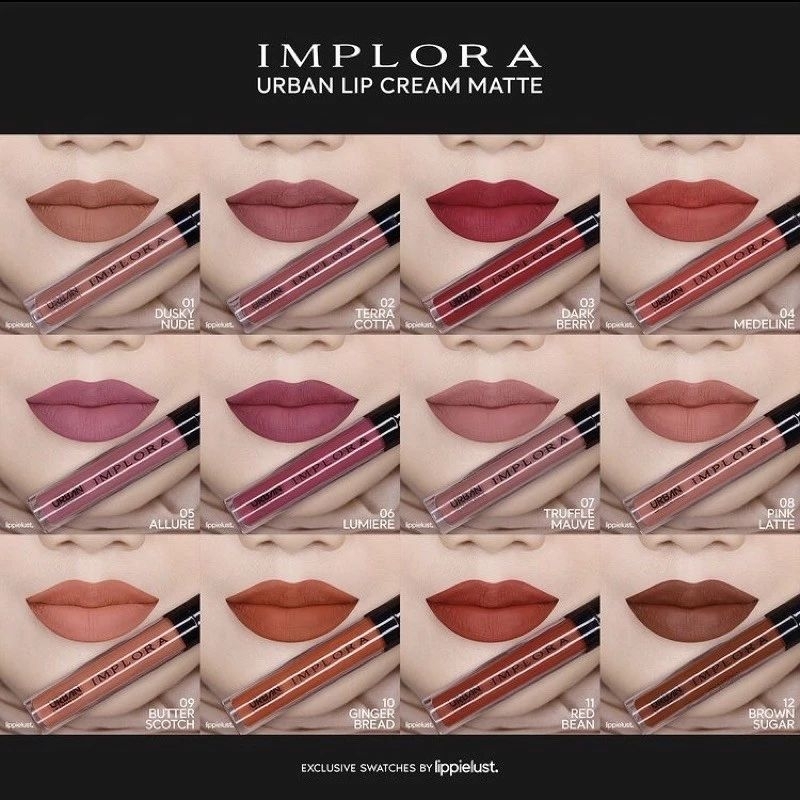 Jual Implora Urban Lip Cream Matte | Lip Velvet | Lipmate Ombre | Urban ...