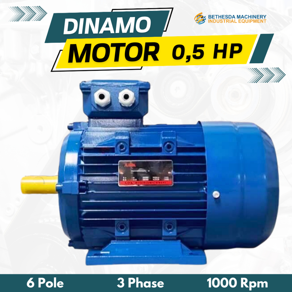 Jual 0.5 HP Elektro Motor 0,5HP 0.37KW 3Phase Dinamo Motor Listrik ...