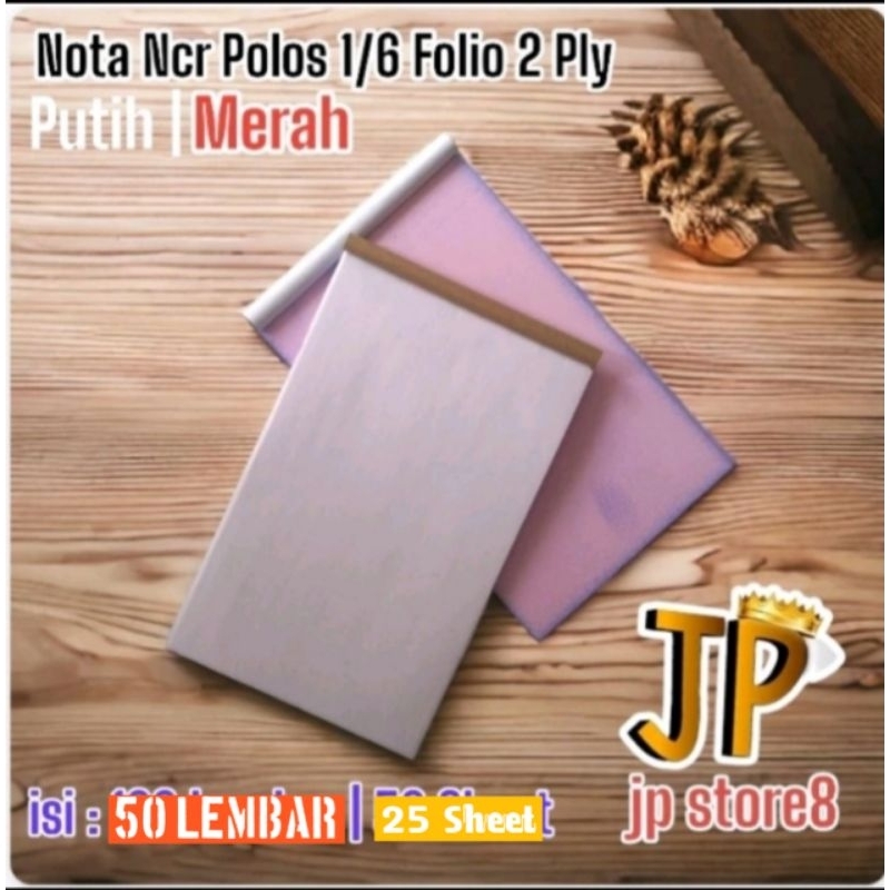Jual NOTA KOSONGAN POLOS NCR 2 PLY 1/6 FOLIO LANGSUNG TEMBUS - SIAP ...