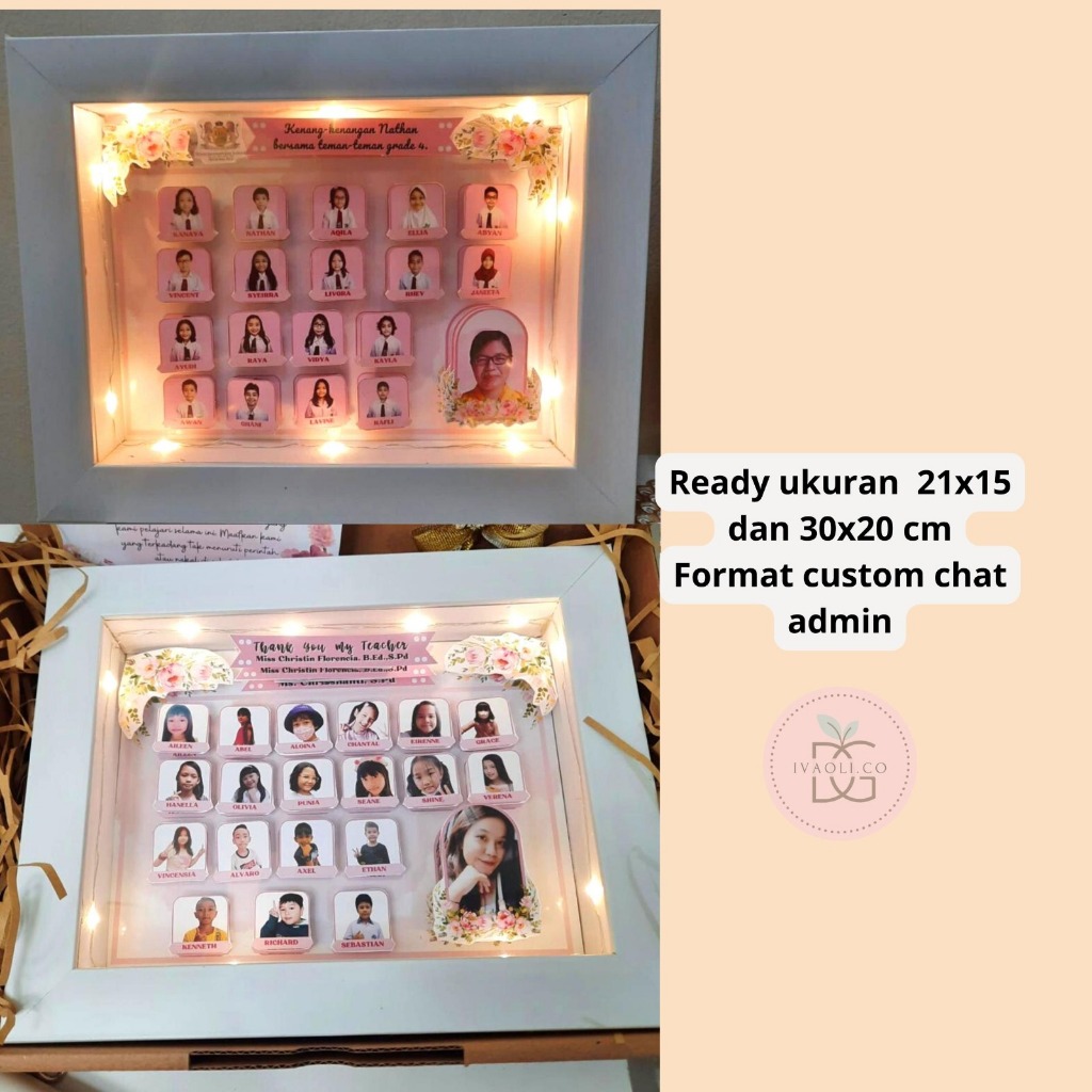 Jual Guru I Kado Guru I Scrapbook guru I 3D bingkai I Perpisahan kelas ...