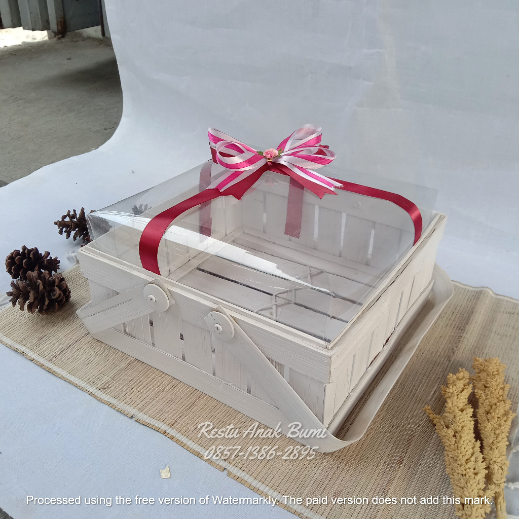 Jual ( K25 ) NEW KMT Putih Pita (Part 1) WADAH MULTIFUNGSI BOX HANTARAN ...
