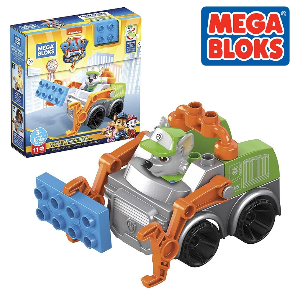 Jual Mega Bloks Paw Patrol The Movie ( Rocky's City Recycling Truck ...